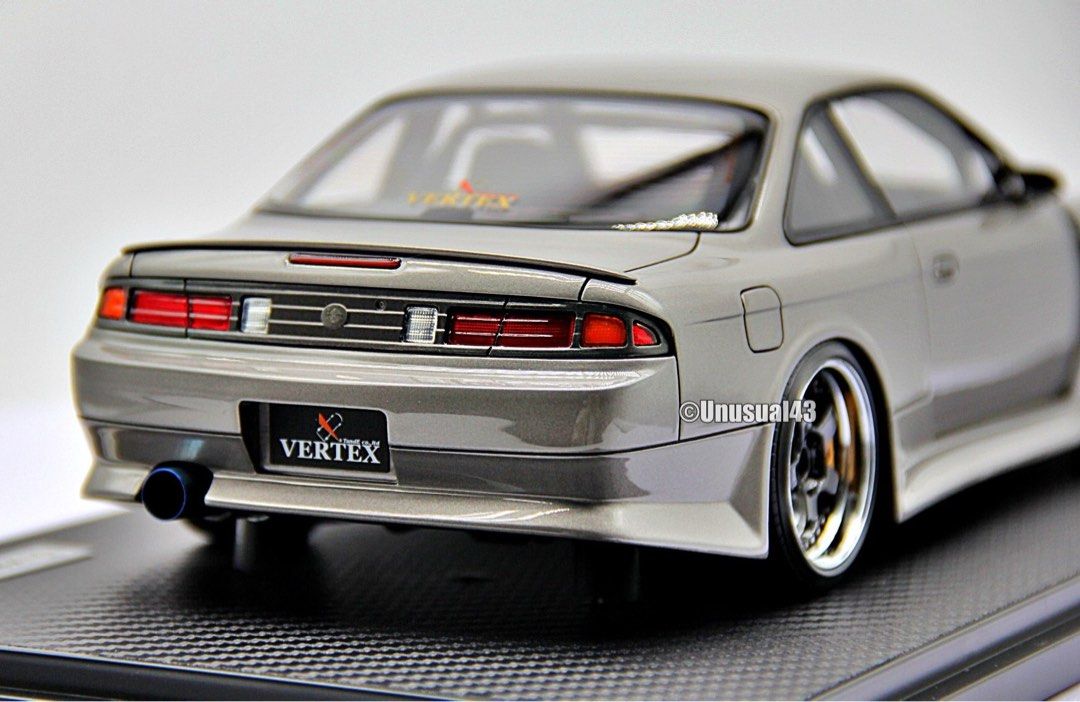 1/18 Ignition Model Vertex S14 Silvia Gun Metallic, Hobbies & Toys ...