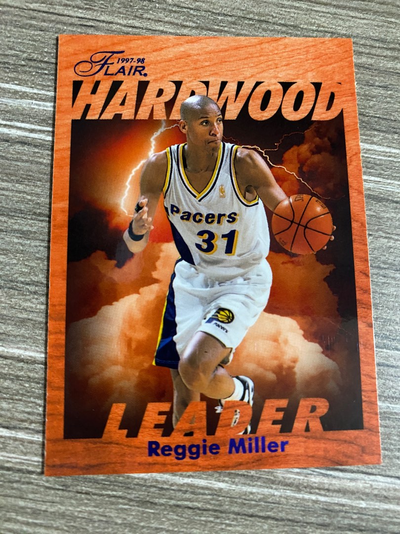 Reggie Miller 1997-98 Fleer - Hardwood Leader Collectible Cards ...