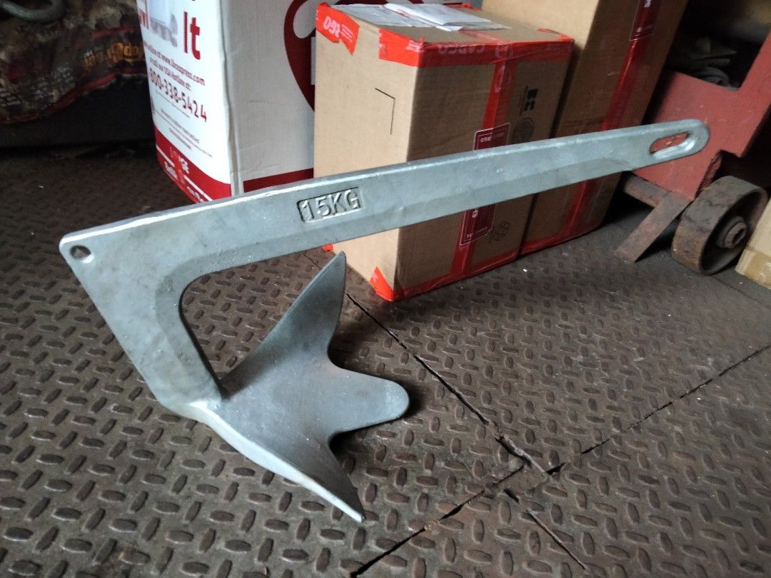15-kg Galvanized Bruce Anchor or Claw Anchor, Commercial & Industrial ...
