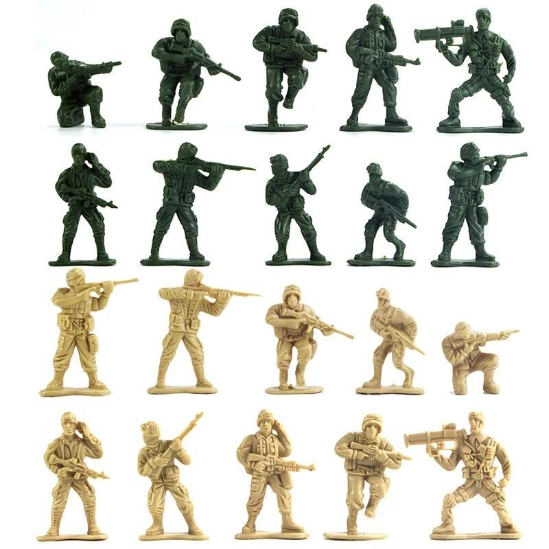 1 set Army Military Model Soldiers Action Figures Toy DIY Sandbox Game ...