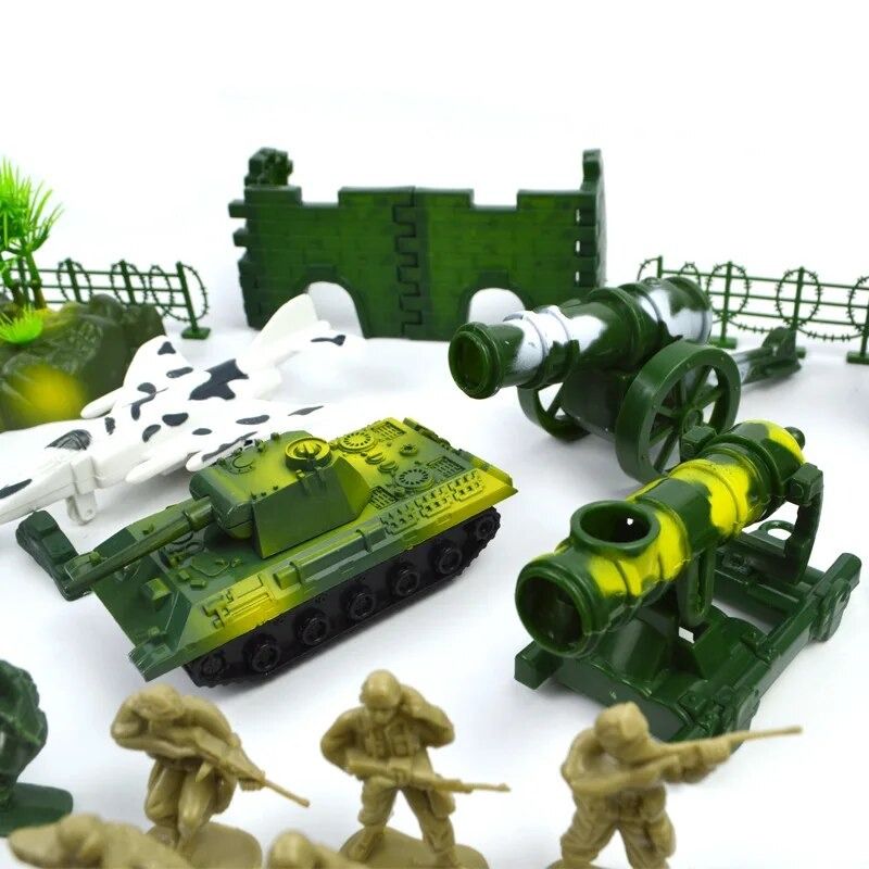 1 set Army Military Model Soldiers Action Figures Toy DIY Sandbox Game ...