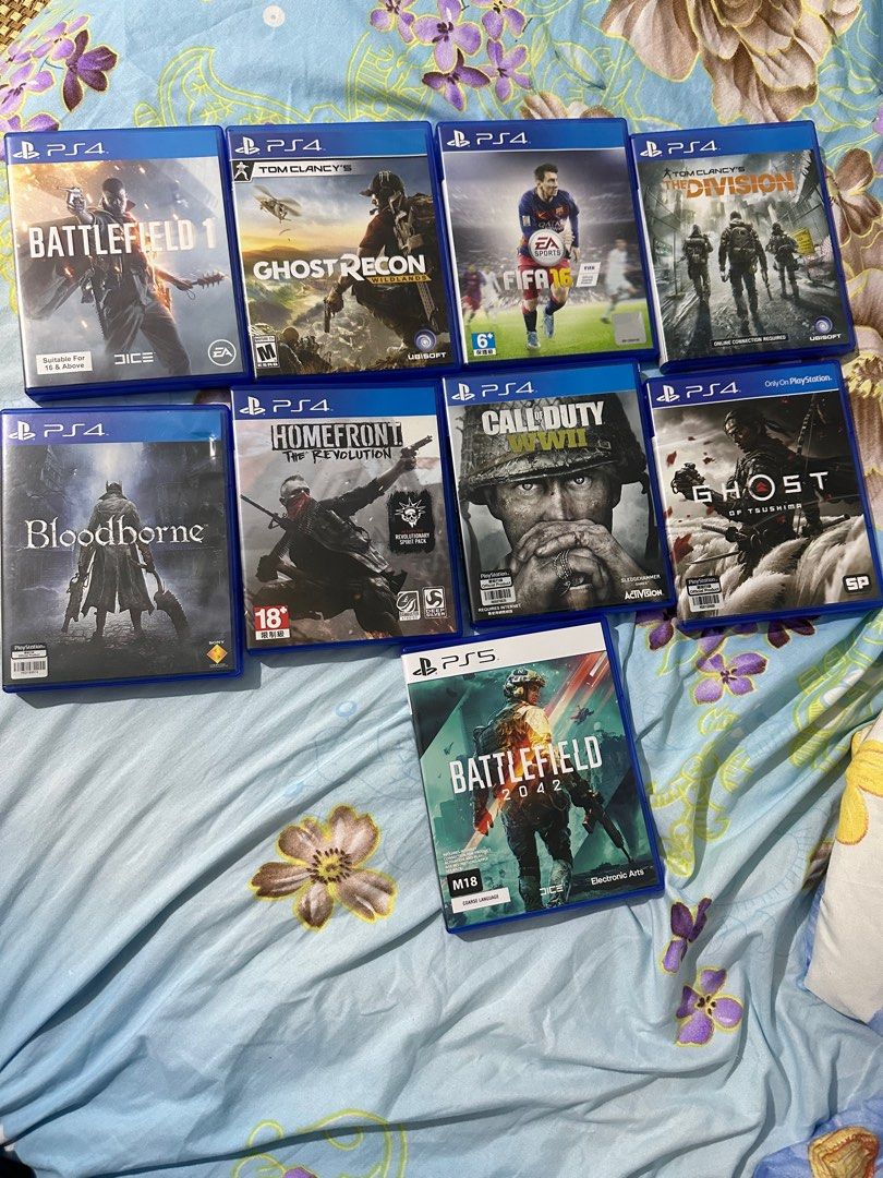 8 ps4 & 1 ps5 game discs, Video Gaming, Video Games, PlayStation on ...