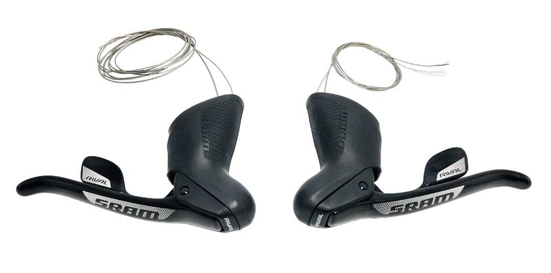 9.5成新 SRAM Rival 2x11速 煞變把手 公路車剎變把 甩把 煞變把組, 體育器材, 自行車及配件, 單車在旋轉拍賣