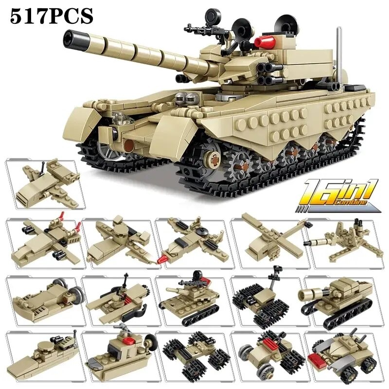99 Main Battle Tank Building Blocks Army Military Heavy Weapons ...