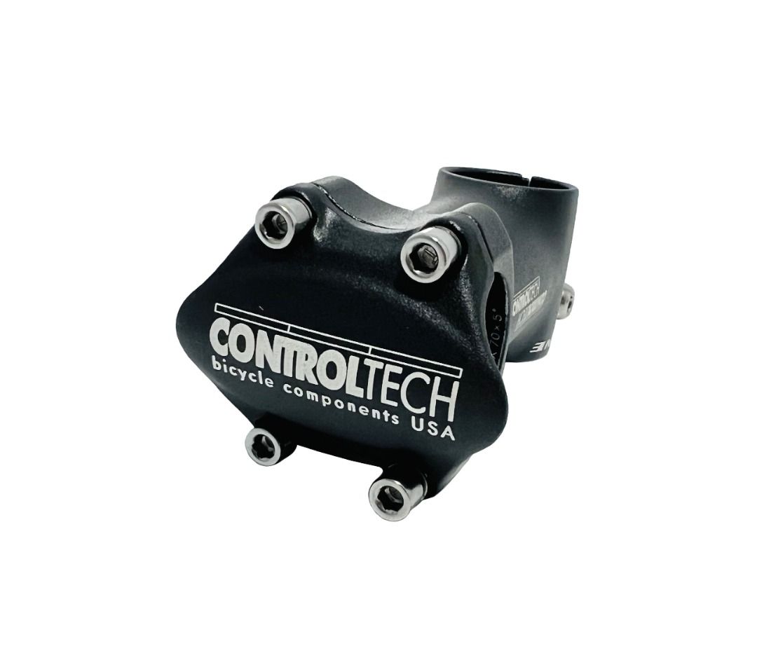 拆車品 CONTROLTECH ONE 鋁合金 噴砂黑 龍頭 / 立管 70mm, 體育器材, 自行車及配件, 單車在旋轉拍賣