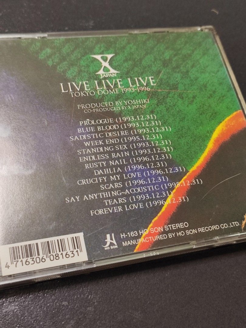 台灣版 Hide X japan Live Tokyo Dome 1993-1996 CD, 興趣及遊戲, 音樂、樂器 & 配件, 音樂與媒體 - CD 及 DVD - Carousell