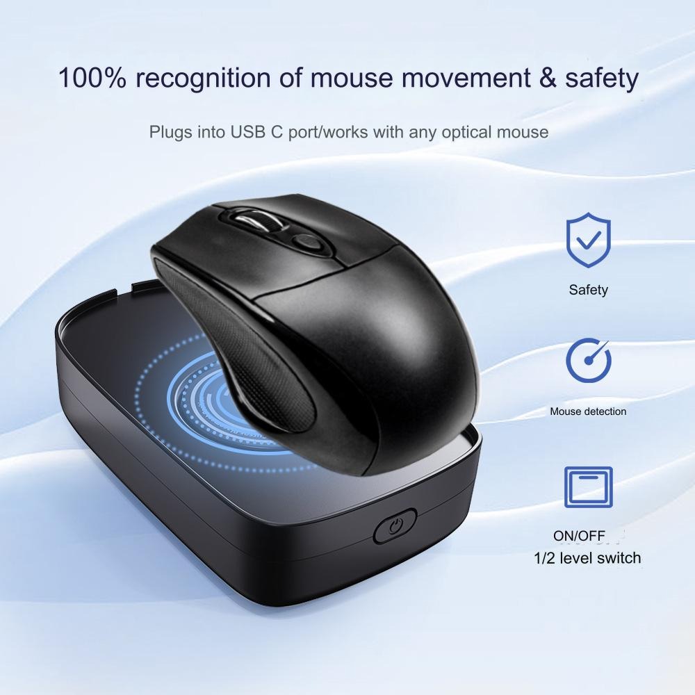 Adjustable Mouse Mover with Button Mouse Mover Jiggler 5V 1A for Keeps ...