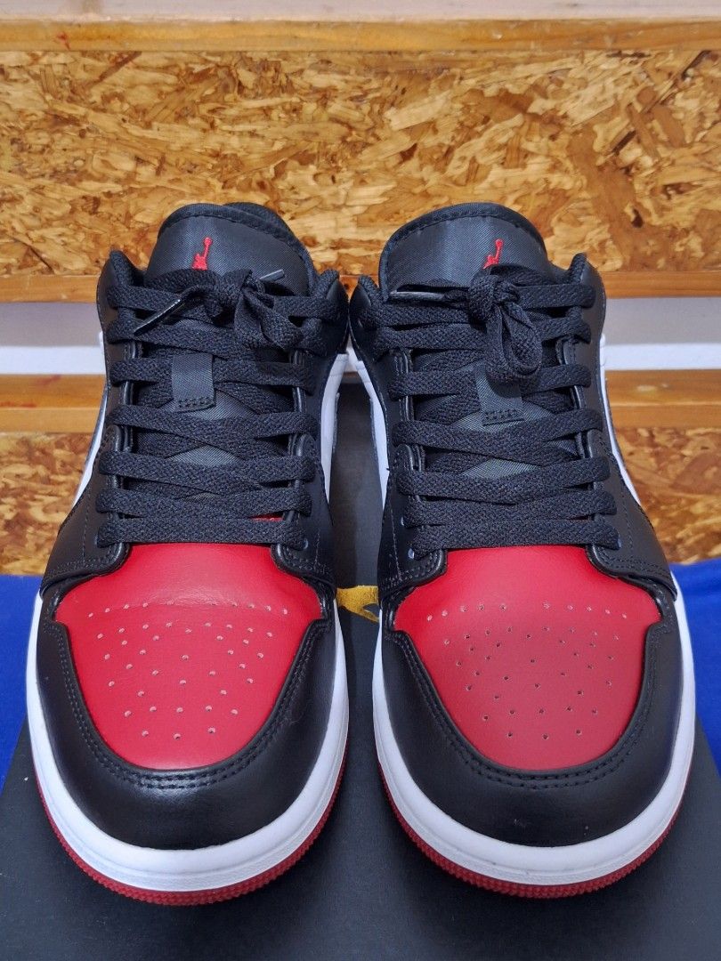 Air Jordan 1 Low Bred Toe V2, Men's Fashion, Footwear, Sneakers on ...