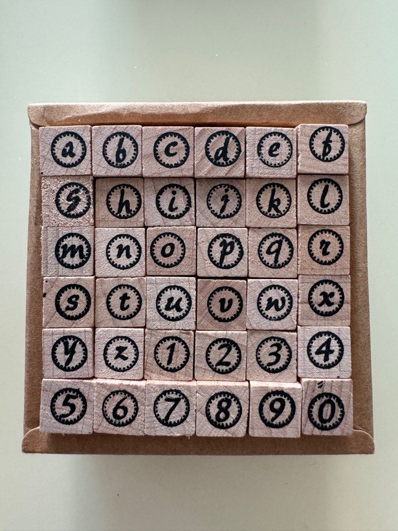 Alphabets & Number Stamp Set, Hobbies & Toys, Stationery & Craft, Craft ...