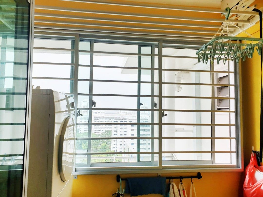 Aluminium Window Safety Grille, Furniture & Home Living, Security ...