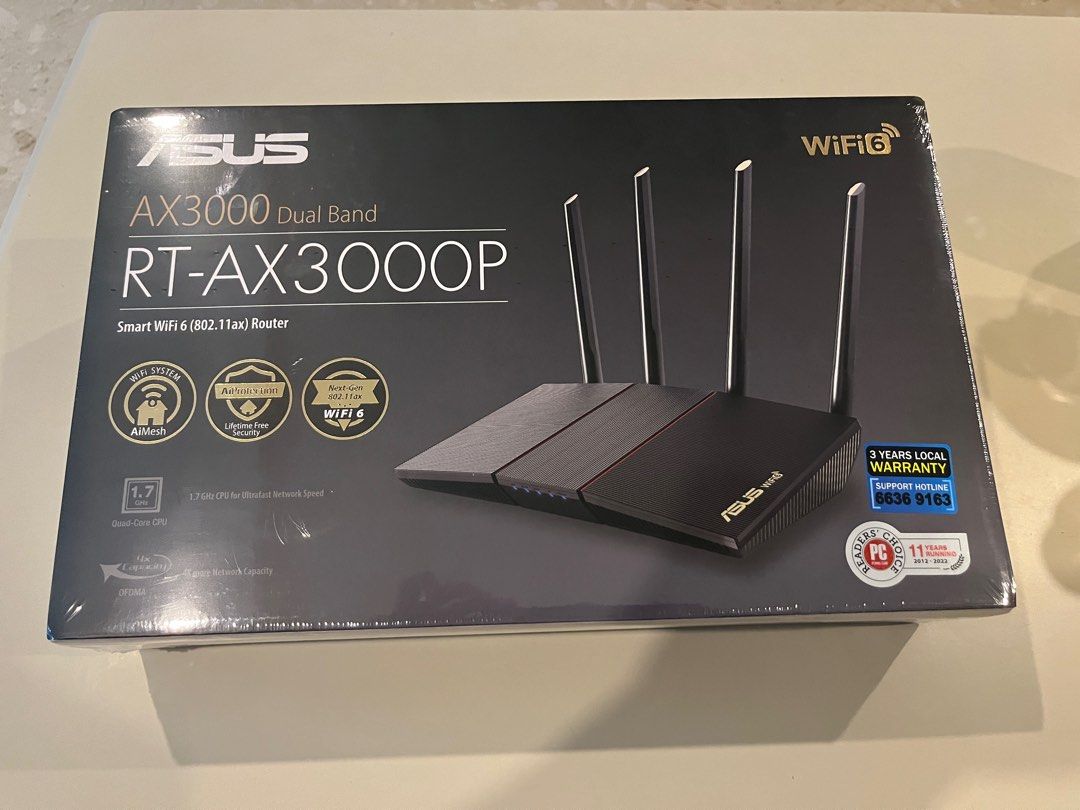 Asus Router RT-AX3000P, Computers & Tech, Office & Business Technology ...