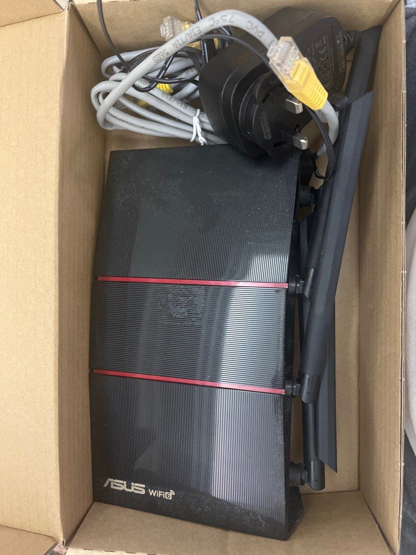 Asus WiFi 6 4 antenna router, Computers & Tech, Parts & Accessories ...