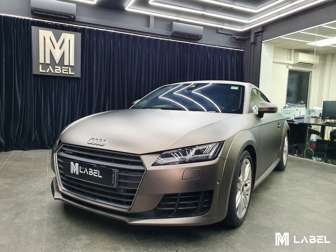 Audi TT Full Vinyl Wrap - PET Metallic Basalt, Car Accessories, Car ...