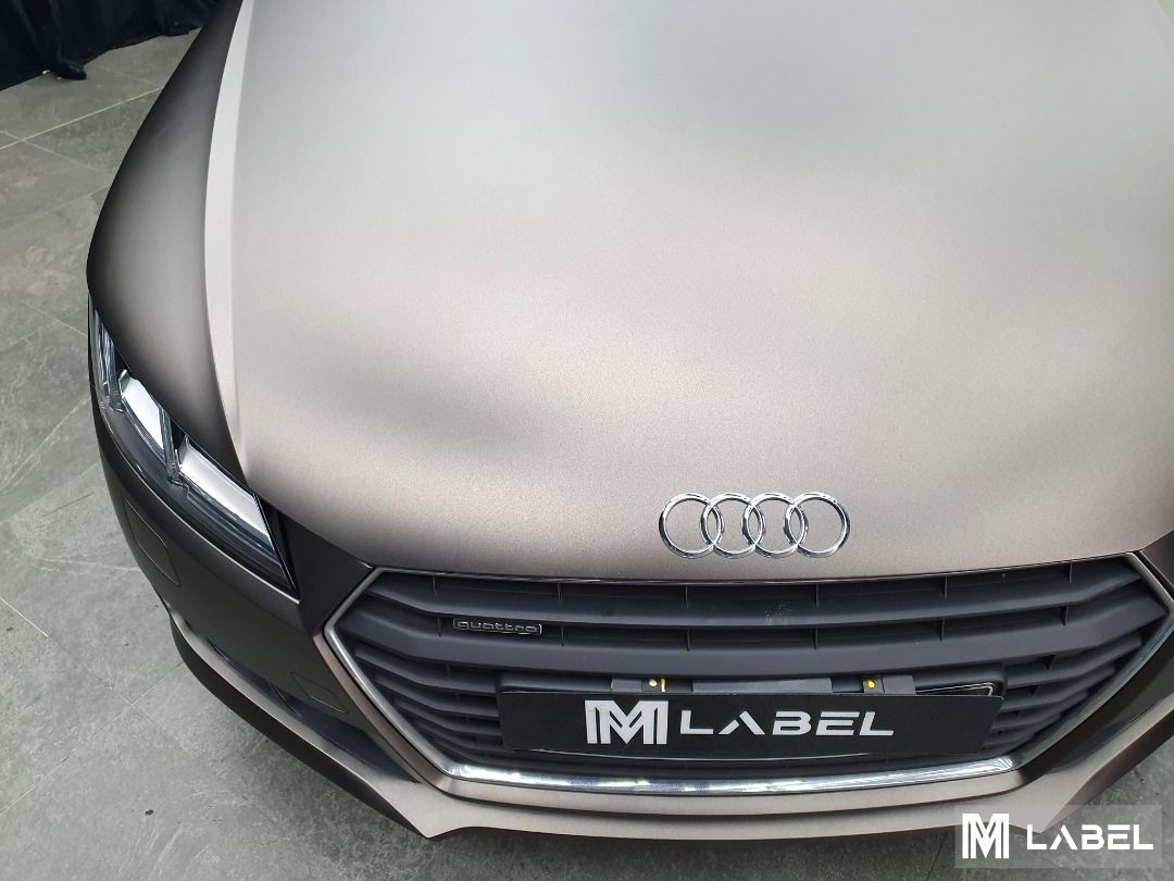 Audi TT Full Vinyl Wrap - PET Metallic Basalt, Car Accessories, Car ...
