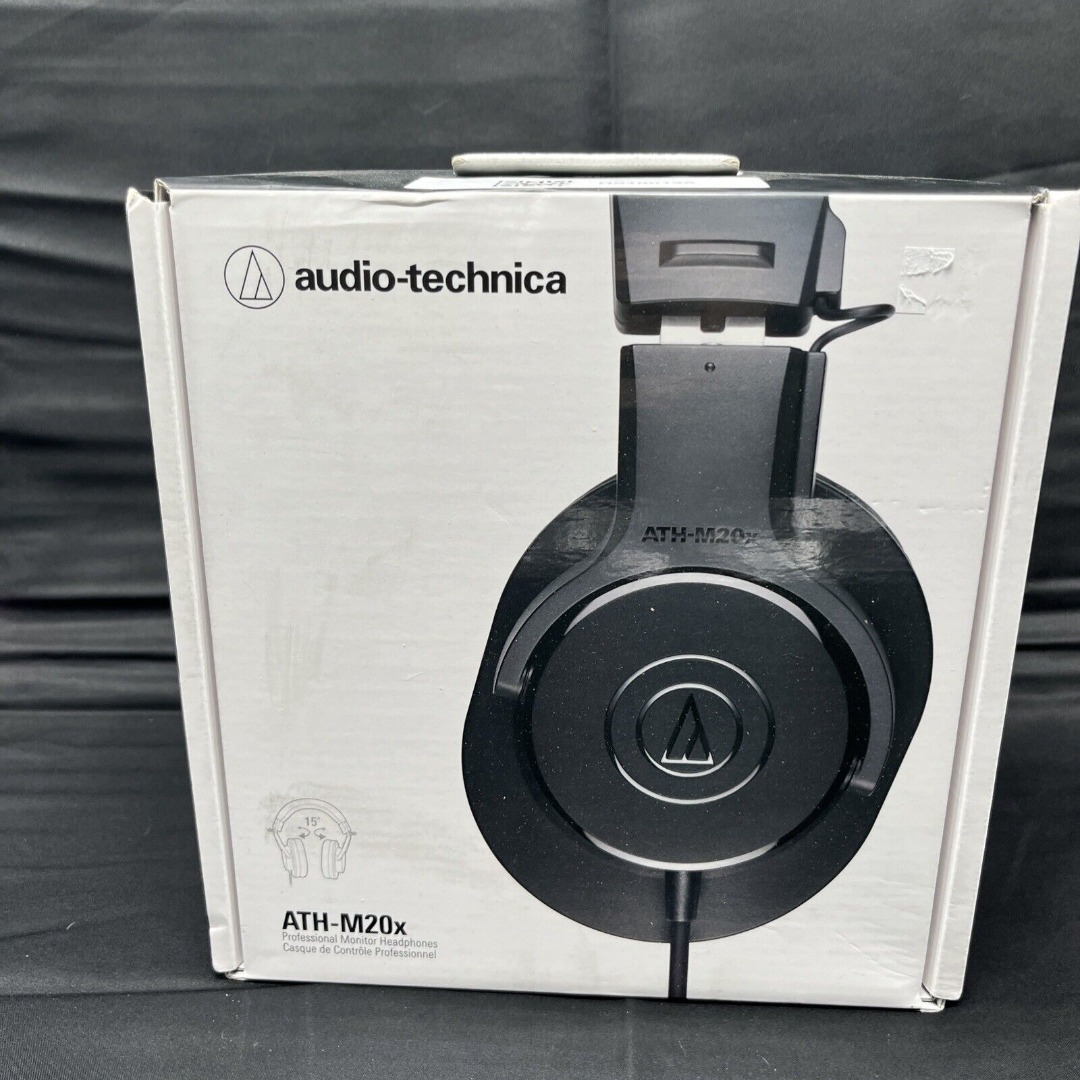Audio-Technica ATH-M20X On-Ear Studio Headphones - Black, Hobbies & Toys, Music & Media, Music ...