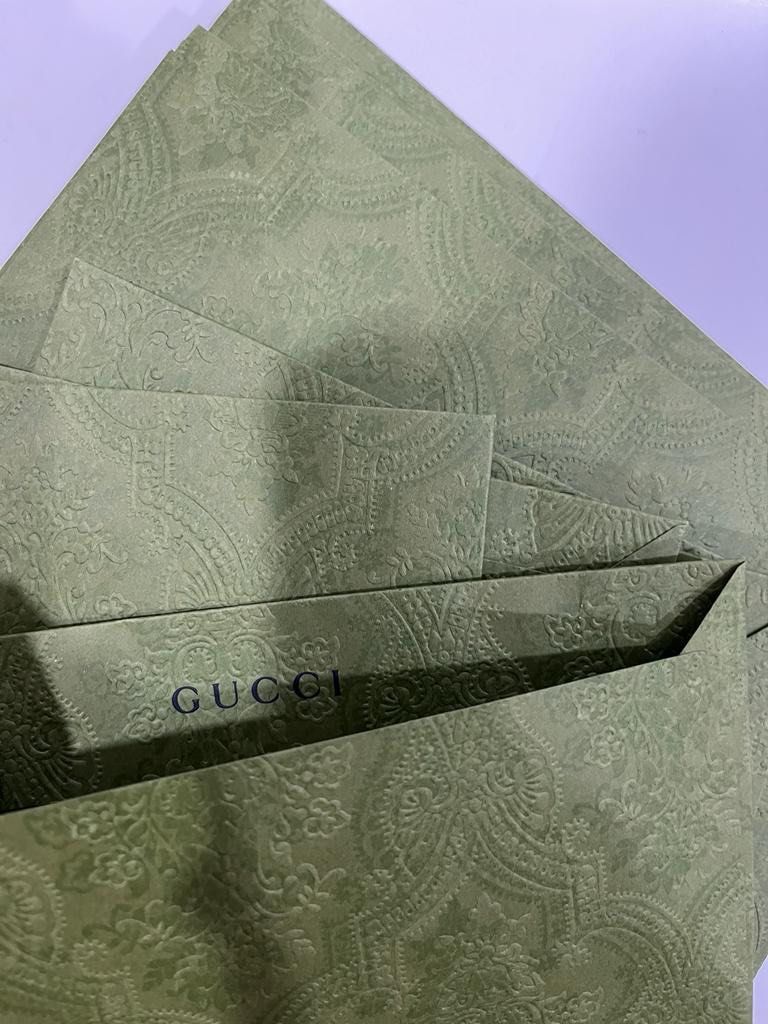 Authentic Gucci used envelope, Luxury, Accessories on Carousell