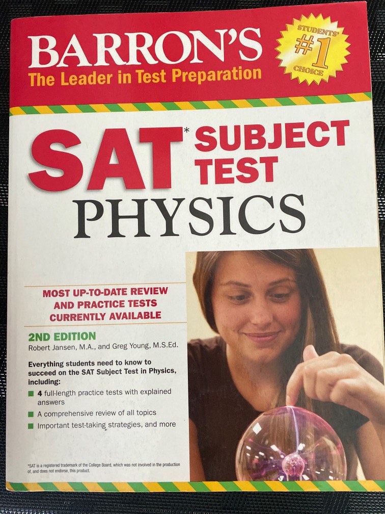 Barron’s SAT subject test - PHYSICS, Hobbies & Toys, Books & Magazines ...
