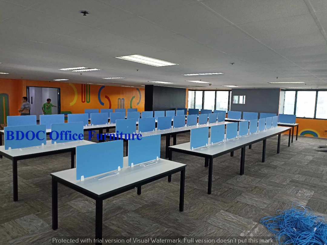 BDOC | Freestanding Table with Partition & Office Furniture, Furniture ...