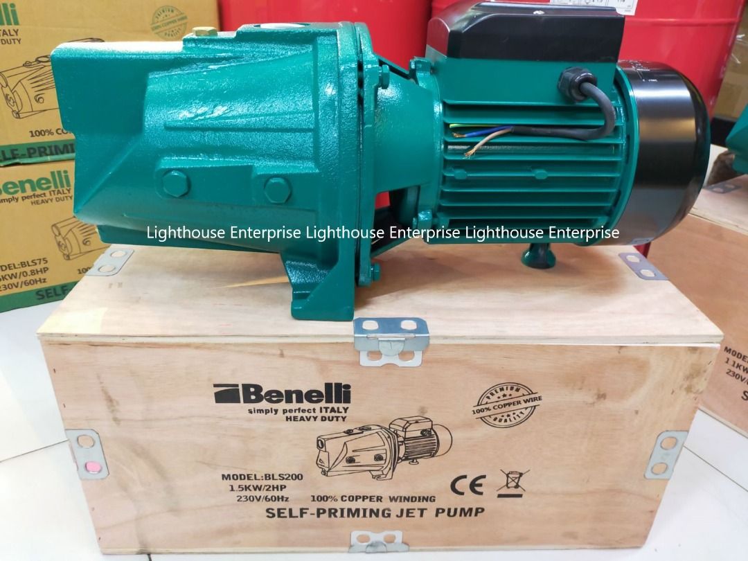 Benelli Self-Priming Jet Pump 2hp (BLS200), Commercial & Industrial ...