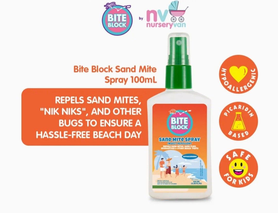 BITE BLOCK 100ML SPRAY, Health & Nutrition, Insect Repellents on Carousell