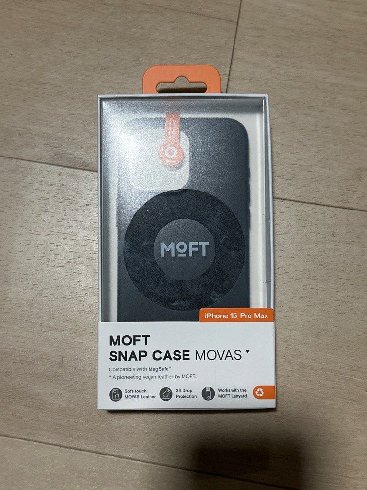 Black Moft Snap Case Movas - iPhone 15 Pro Max, Mobile Phones & Gadgets, Mobile & Gadget ...