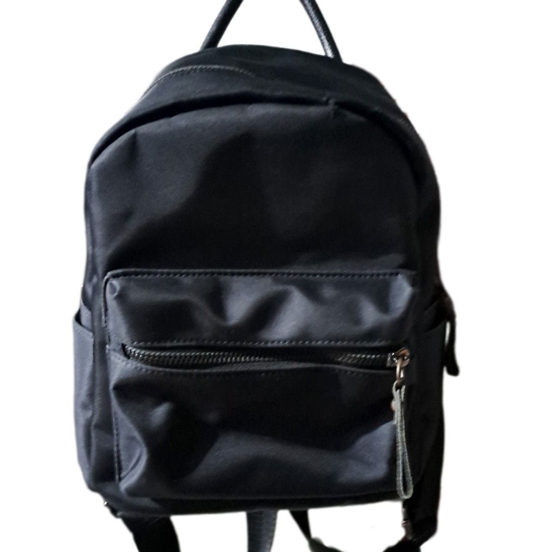 Black Nylon Mini backack, Women's Fashion, Bags & Wallets, Backpacks on ...