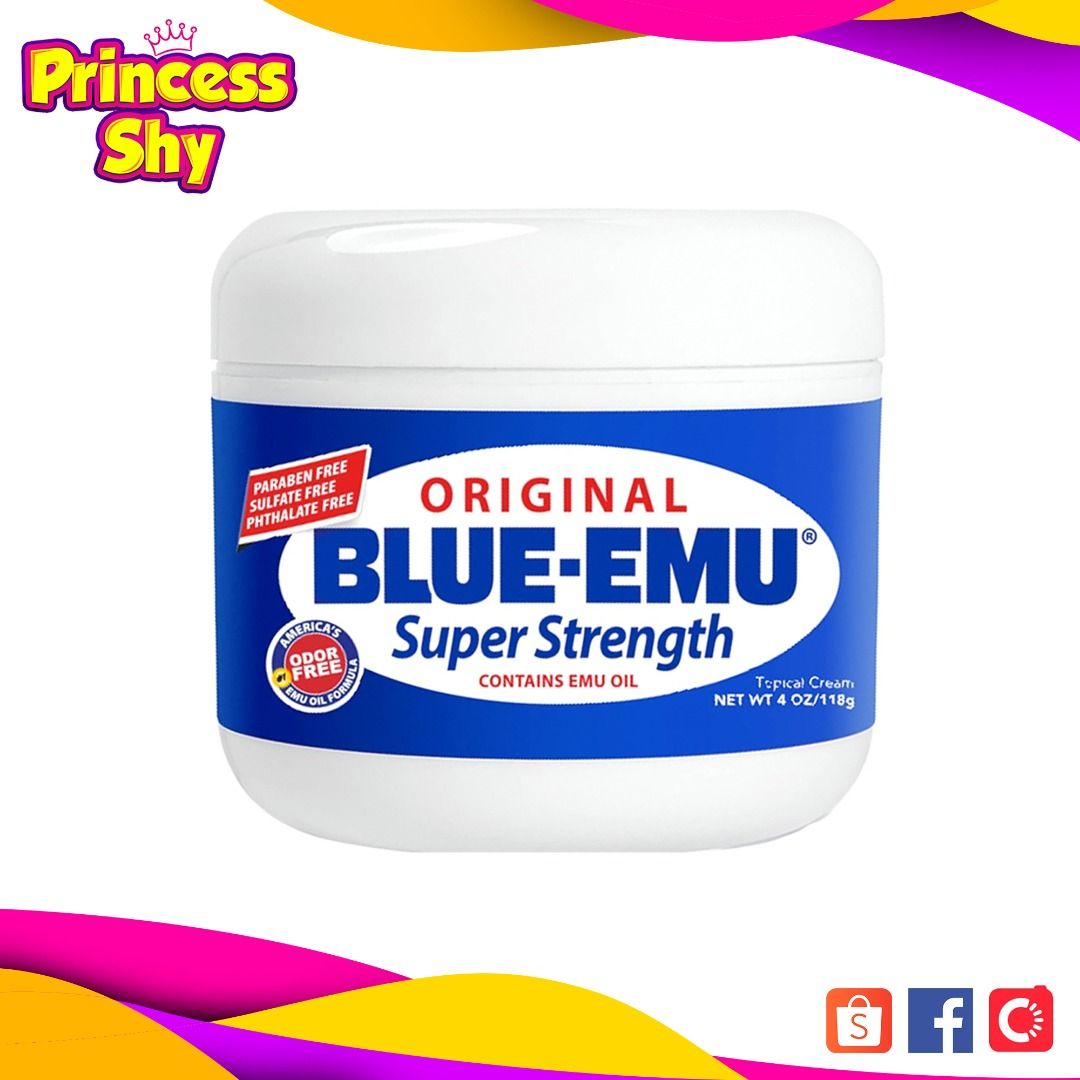 Blue-Emu Original Super Strength Topical Cream with Emu Oil 4 oz 118g ...