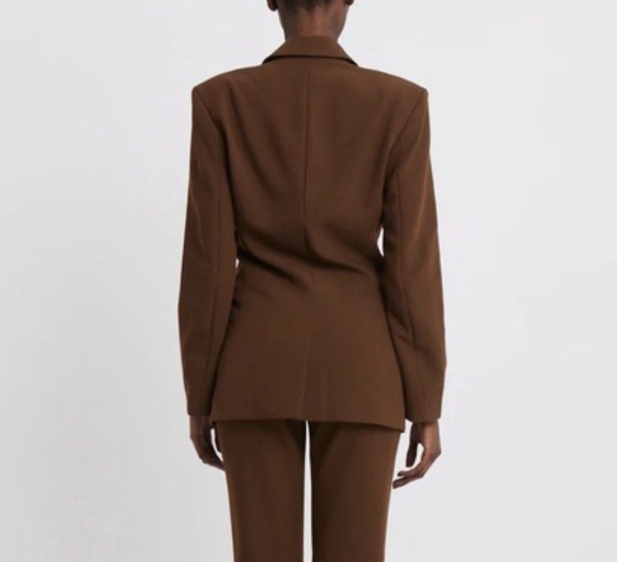 Boa. chocolate brown blazer, Women's Fashion, Coats, Jackets and ...