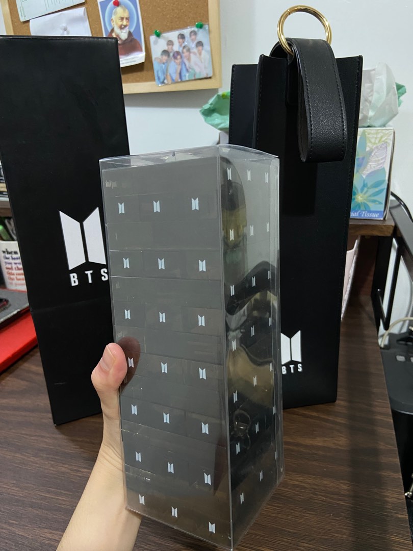 BTS Jenga with bag, Hobbies & Toys, Memorabilia & Collectibles, K-Wave ...