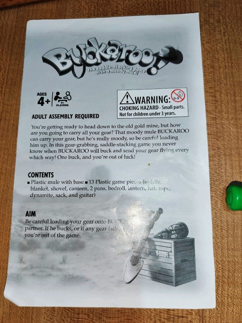 Buckaroo! by Hasbro, Hobbies & Toys, Toys & Games on Carousell