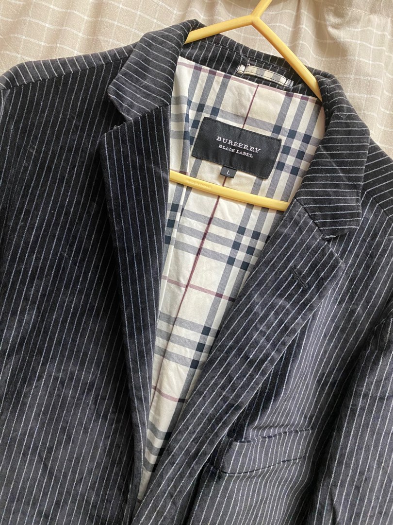 Burberry black label suit, 名牌, 服裝 - Carousell