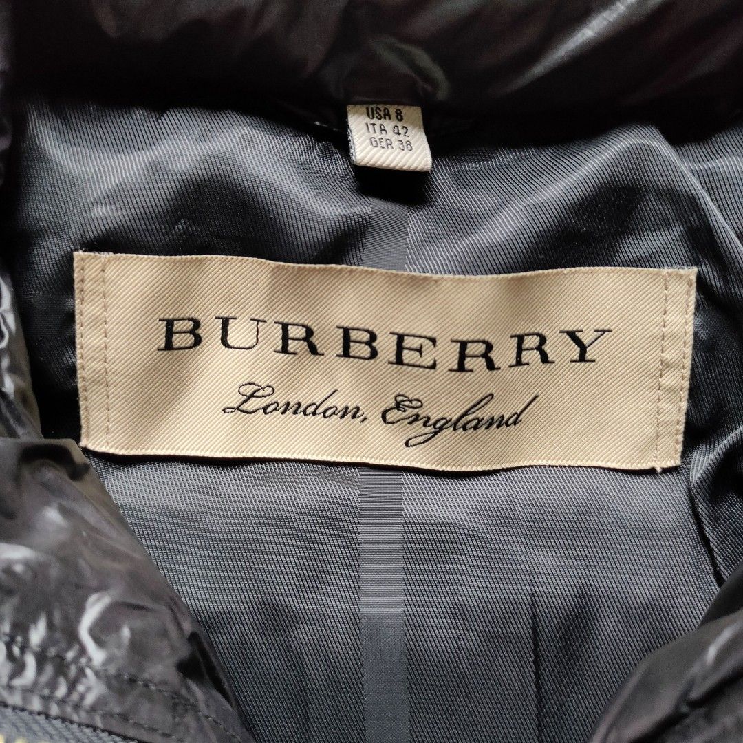 BURBERRY LONDON ENGLAND | Women's Down Puffer Jacket Quilted Check ...