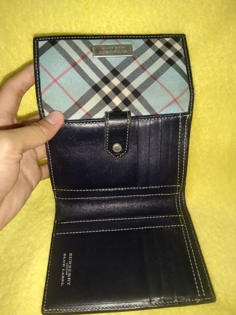 Burrberry Blue Label Trifold Wallet, Women's Fashion, Bags & Wallets ...