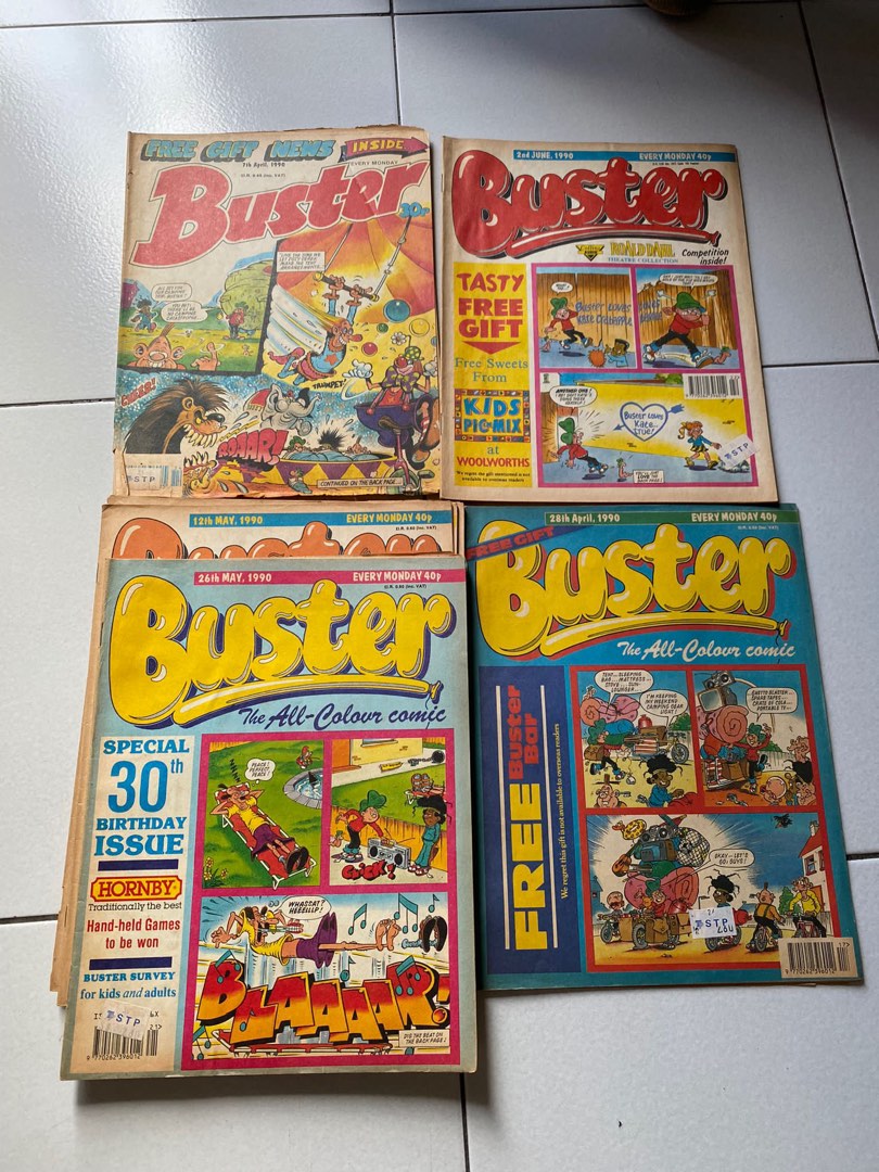 Buster Comics (7 copies), Hobbies & Toys, Books & Magazines, Comics ...