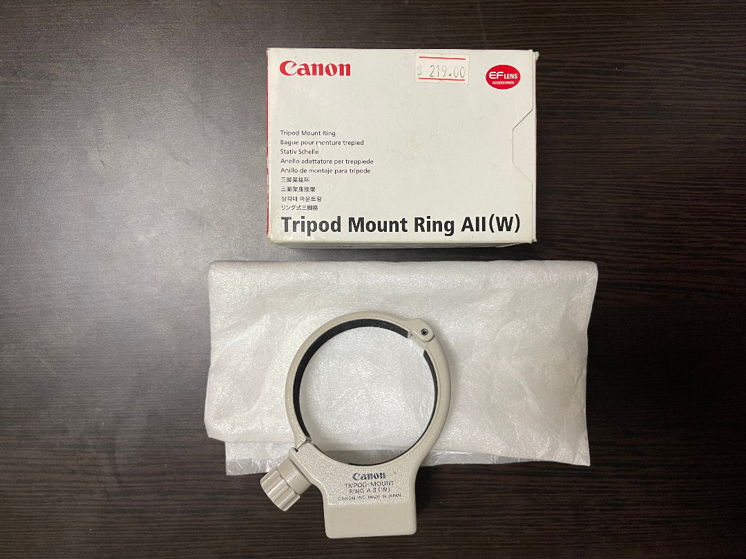 Canon Tripod Mount Ring A II (W), Photography, Lens & Kits on Carousell