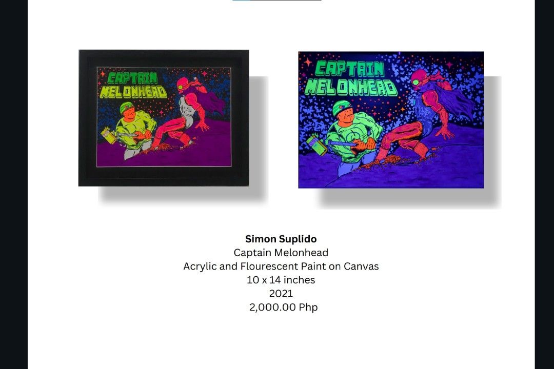 Captain Melonhead painting from Ed, Edd, n' Eddy made with fluorescent ...