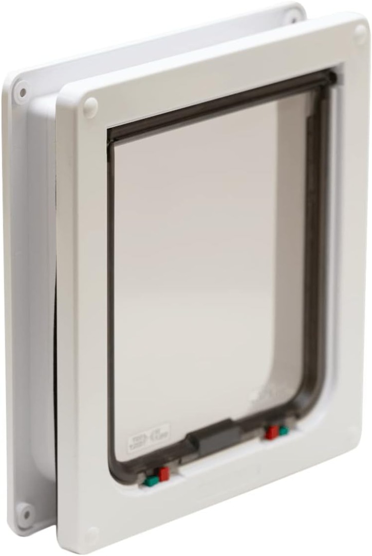 Cat Mate Ani Mate Large Cat Door, White APJT0151, Pet Supplies, Homes ...
