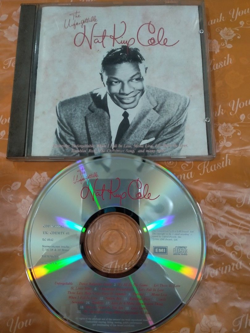 CD THE UNFORGETTABLE NAT KING COLE, Hobbies & Toys, Music & Media, CDs ...