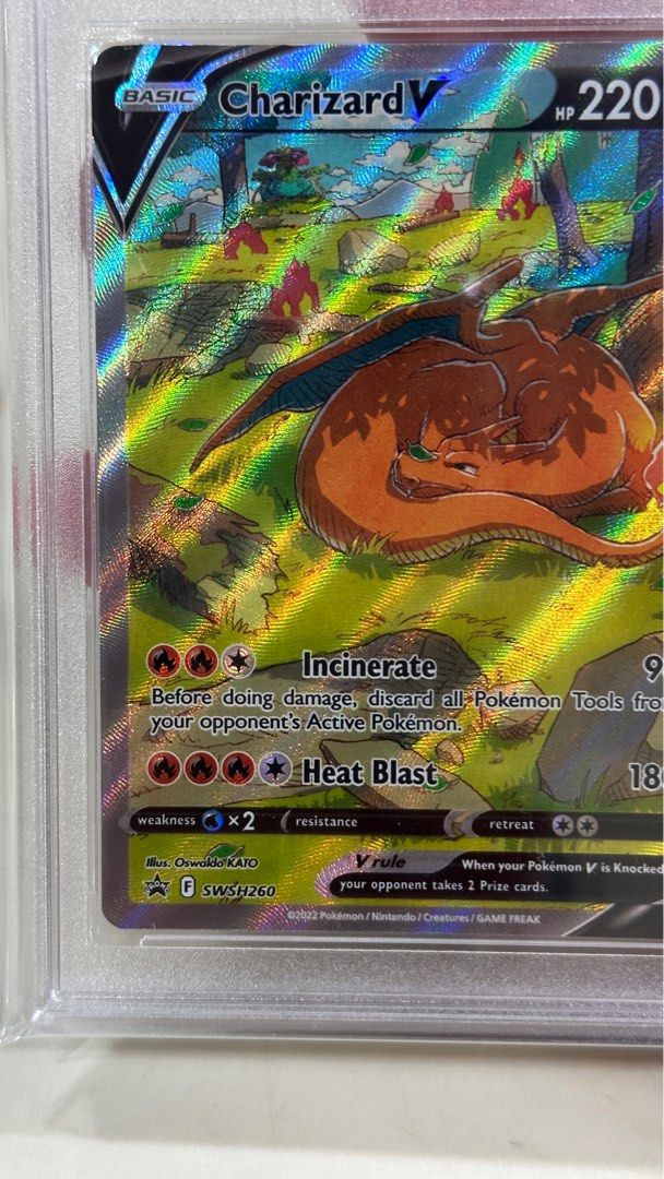 Charizard V SWSH260 Promo Pokemon card, Hobbies & Toys, Toys & Games on ...