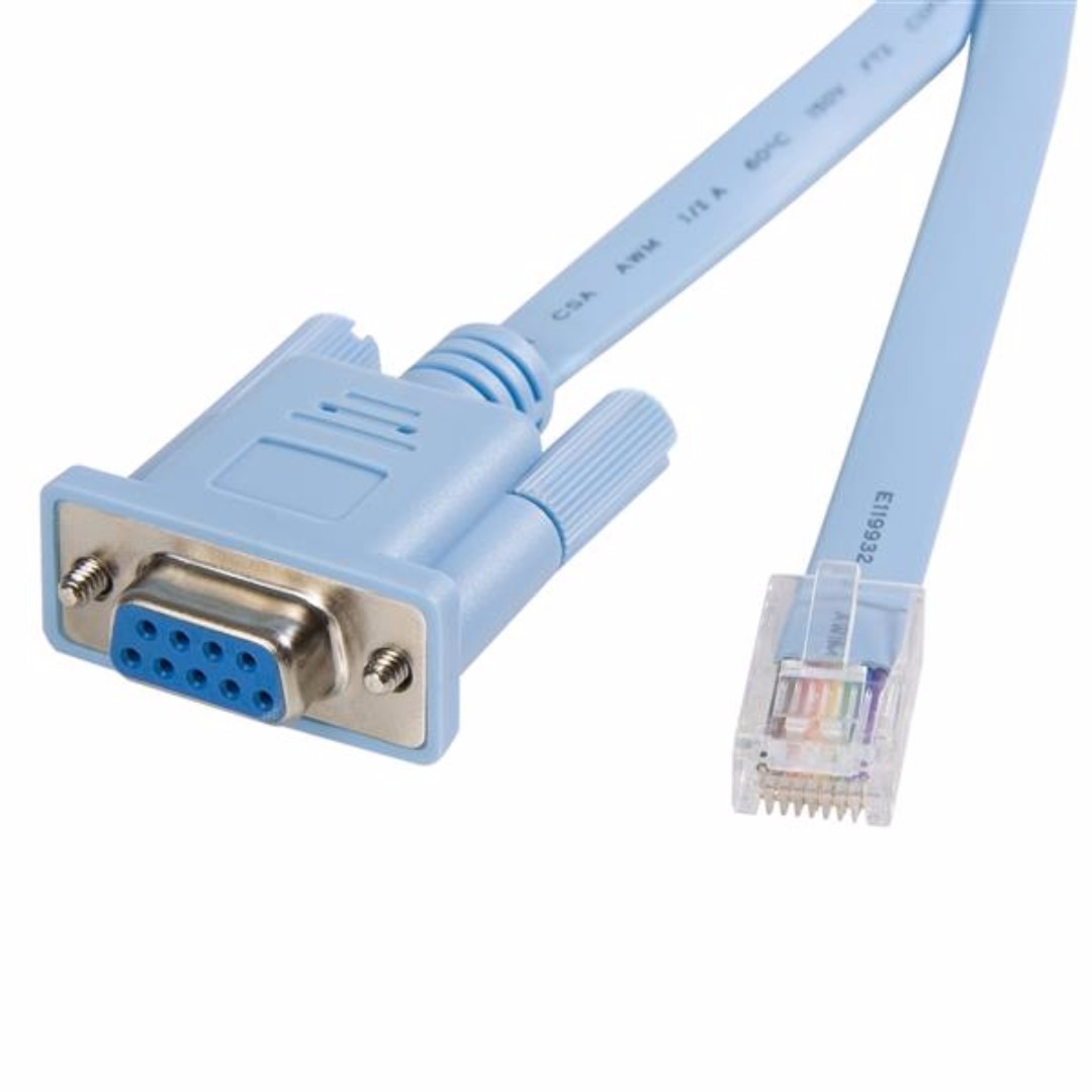 Cisco Rollover Console Cable DB9 to RJ45 brother fax 2840 HP Jet Direct ...