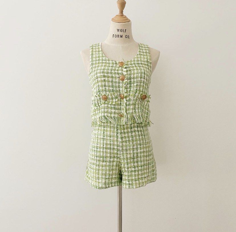 Classy Tweed Co Ord Set, Women's Fashion, Dresses & Sets, Sets or ...