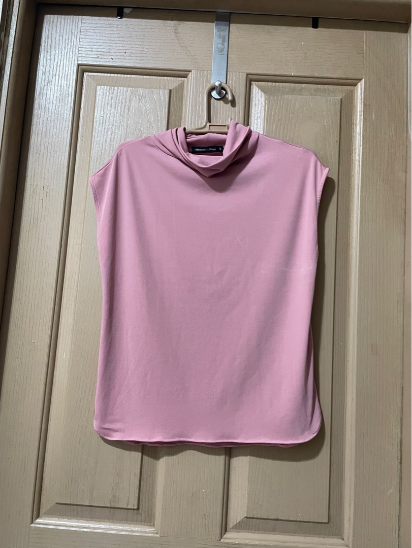Cow neck blouse, Women's Fashion, Tops, Blouses on Carousell