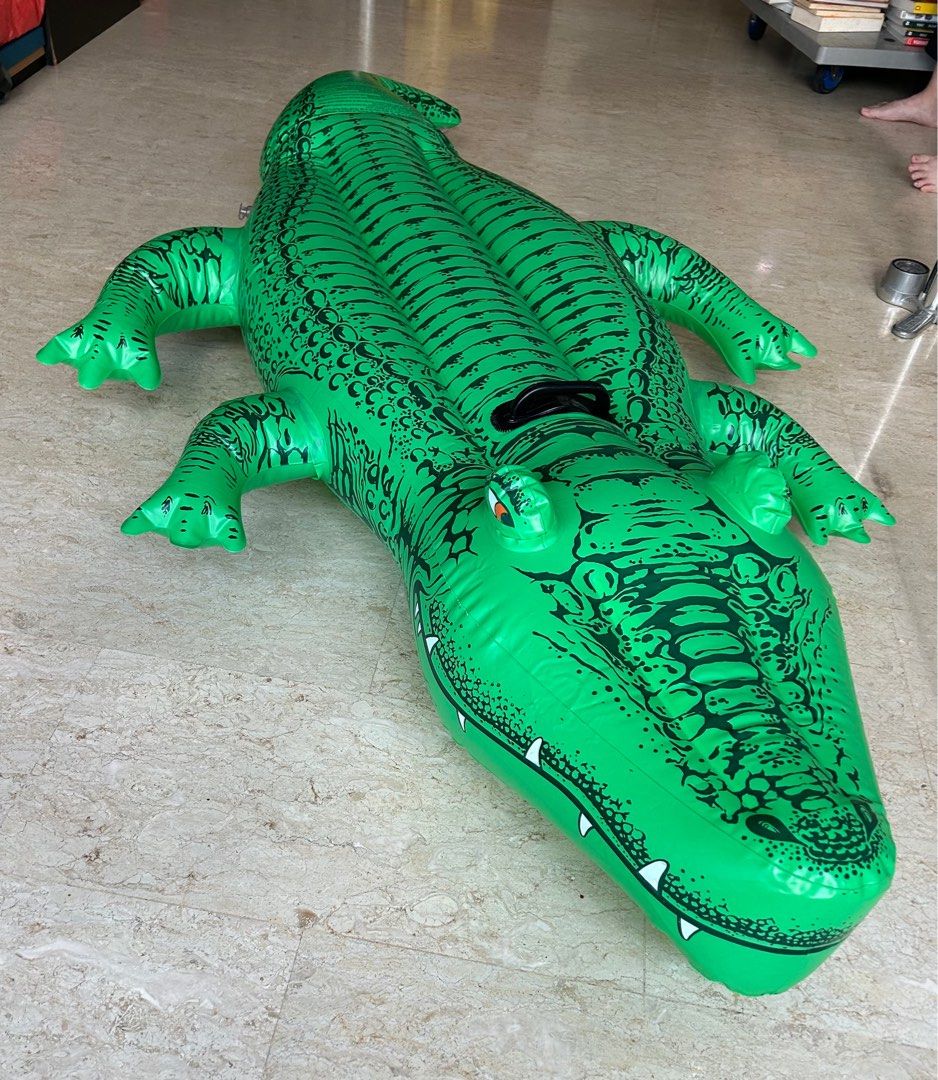 Crocodile pool float, Sports Equipment, Sports & Games, Water Sports on ...