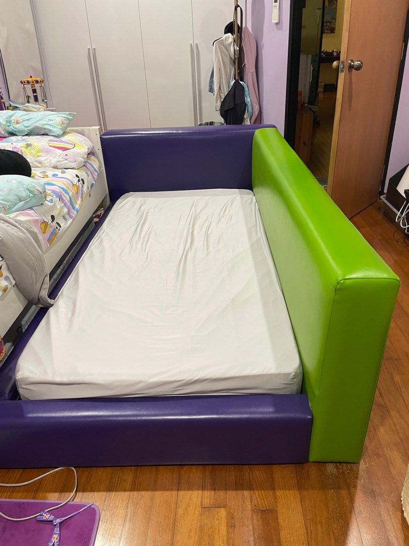 Custom-made single futon bed, Furniture & Home Living, Furniture, Bed ...