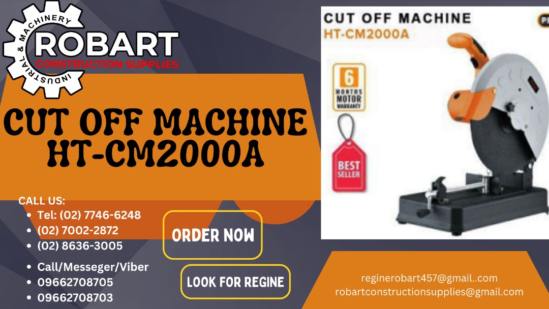 CUT OFF MACHINE HT-CM2000A, Commercial & Industrial, Construction Tools ...