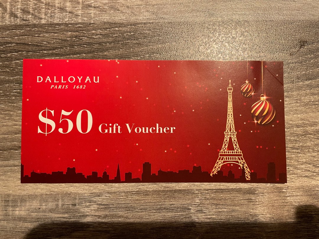 Dalloyau paris $50, 門票＆禮券, 現金券、兌換券、禮券 - Carousell