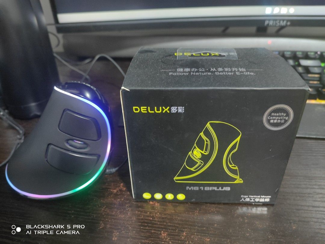 Delux RGB Vertical mouse, Computers & Tech, Parts & Accessories, Mouse ...