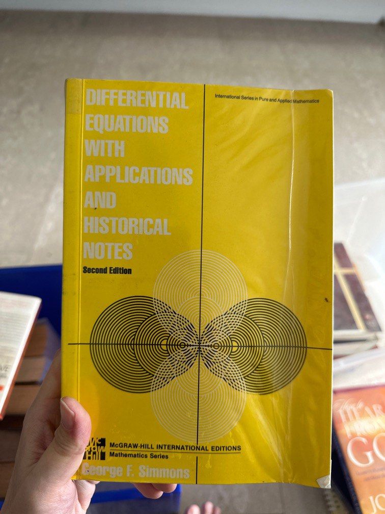 Differential Equations With Applications And Historical Notes Hobbies And Toys Books And Magazines