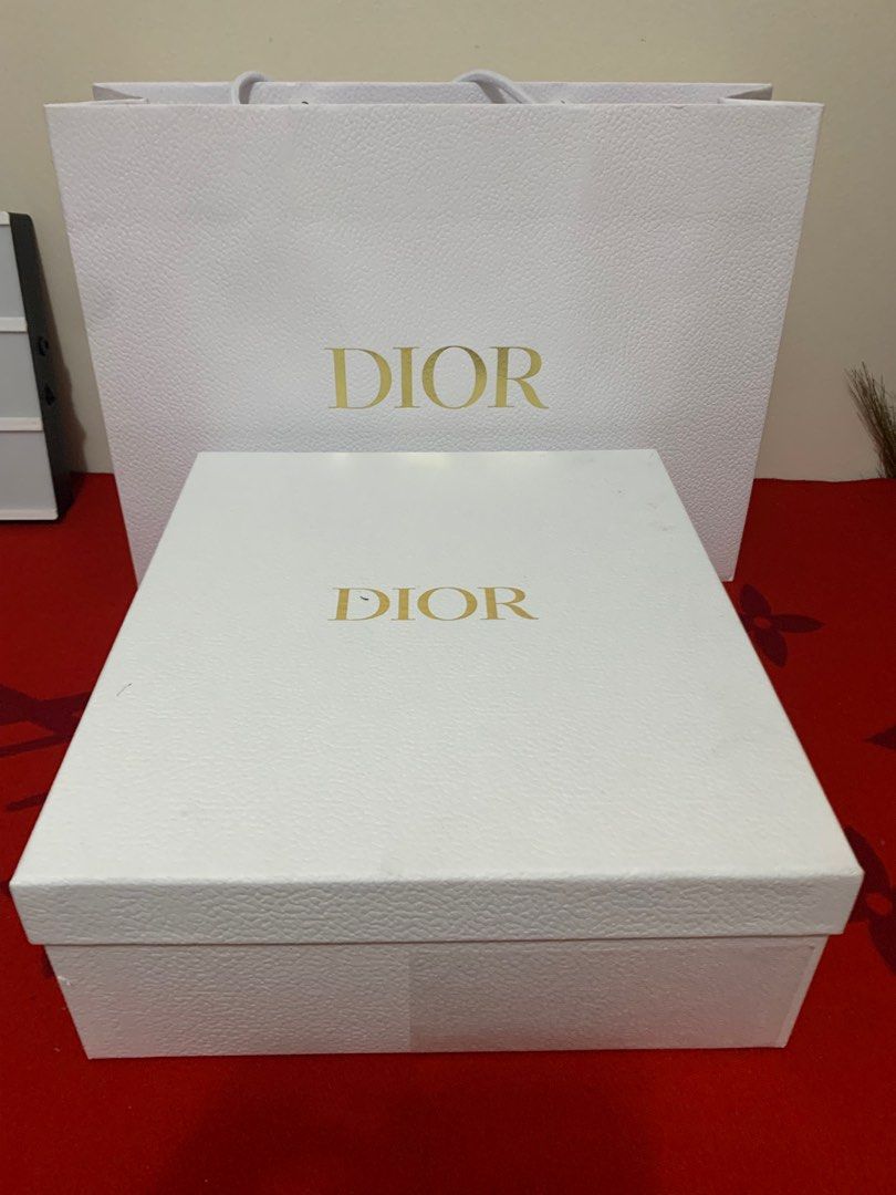 Dior box with paperbag, Luxury, Bags & Wallets on Carousell