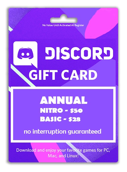 Discord Nitro Giftcard, Video Gaming, Gaming Accessories, Game Gift ...